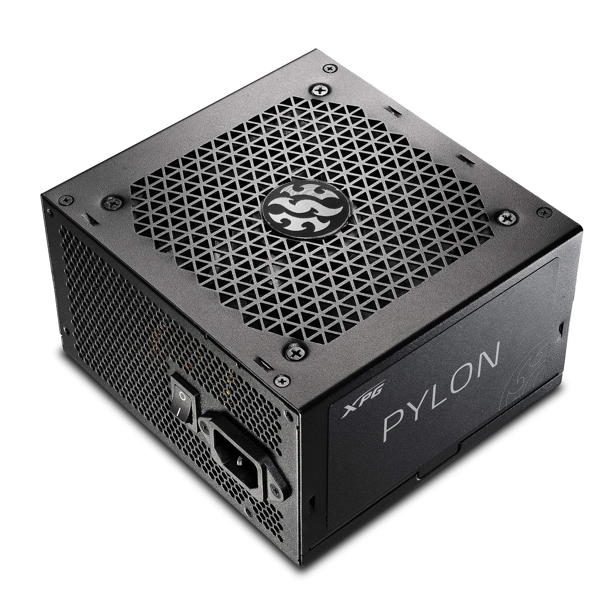 XPG Pylon 450W 80 Plus Bronze Certified 120mm Fluid Dynamic Bearing Fan Power Supply (PYLON450B-BKCUS)