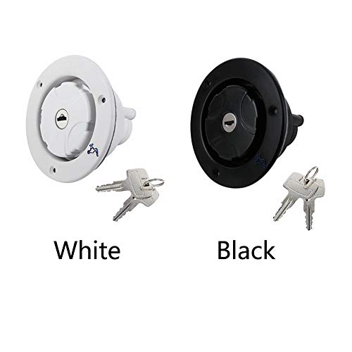 Water Inlet Leak Proof Motorhome Easy Install Retrofit With Keys Caravan Locking Gravity Filler Cap PP Sealing Modification Camping Trailer