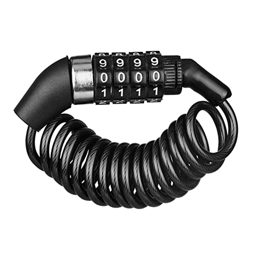 WskLinft Password Bicycle Locks Compact High Strength 4 Digital Re Settable Combination Cable Lock for Road Bike