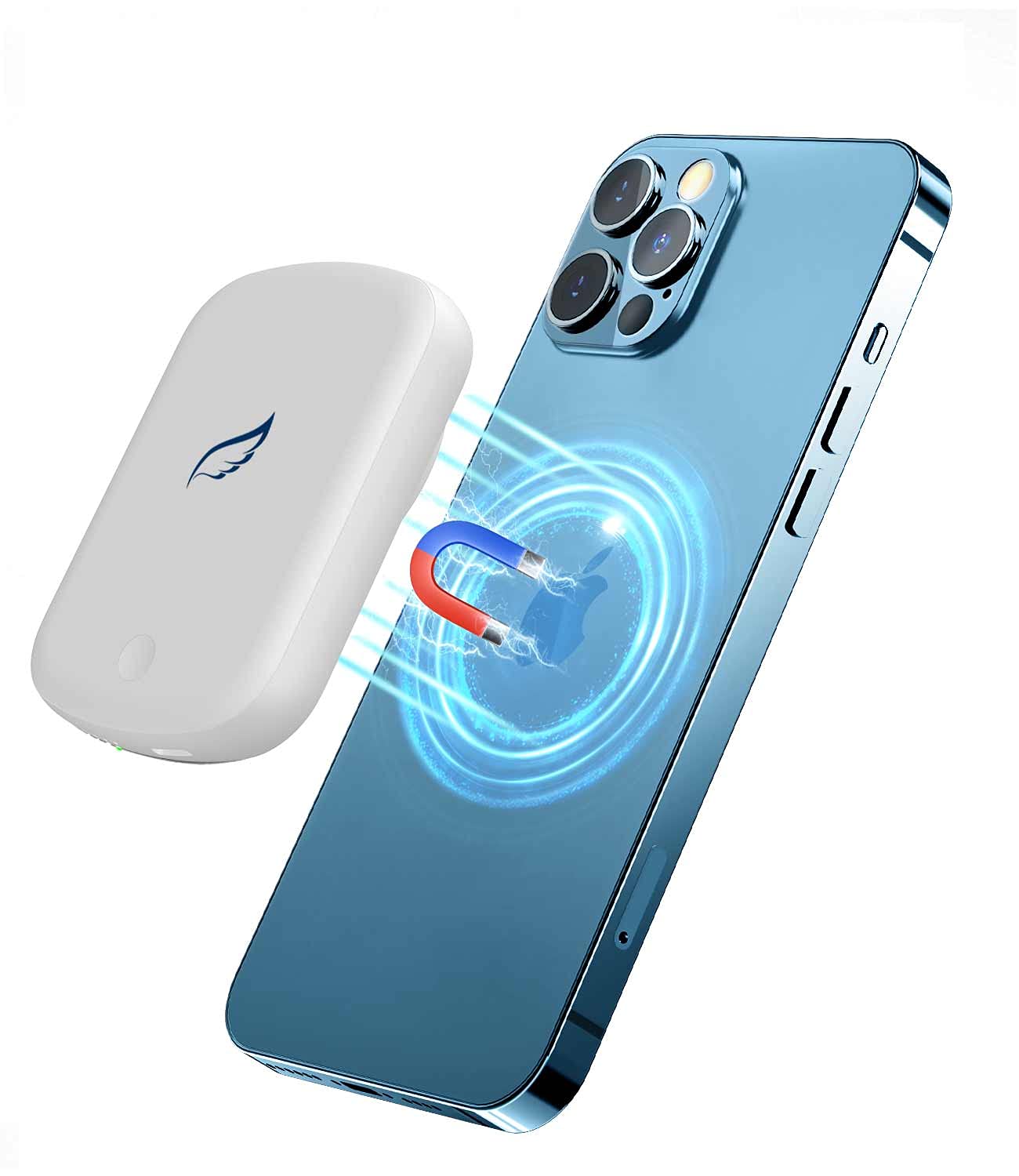 YaNovate Magnetic Power Bank, 10000mAh Magnetic Wireless Power Bank 2023 Upgraded Large Capacity Mini Sized 20W Compatible with iPhone 12/iPhone 13/Pro/Pro Max/Mini