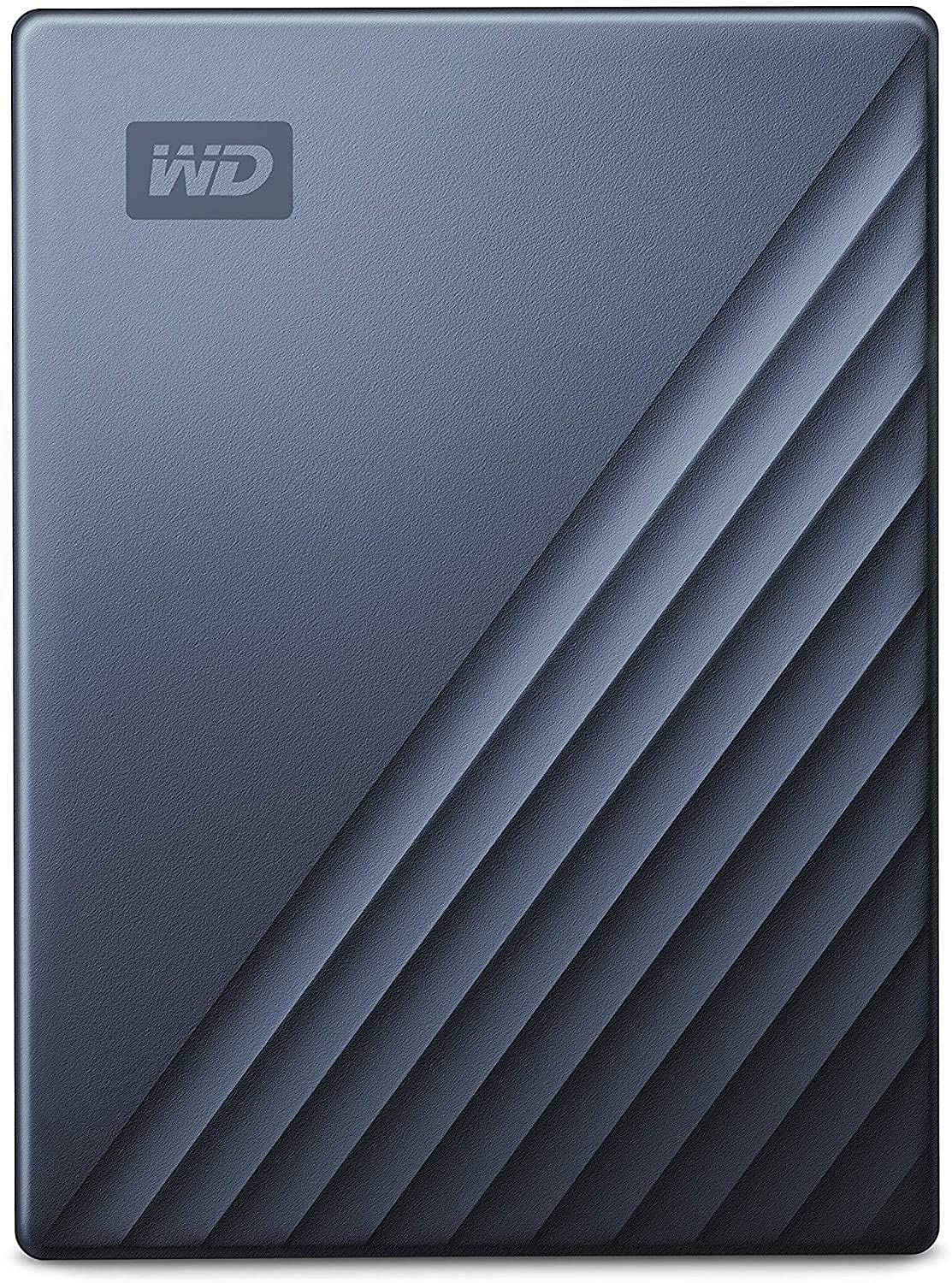 WD 2TB My Passport Ultra Blue Portable External Hard Drive, USB-C - WDBC3C0020BBL-WESN (Renewed)