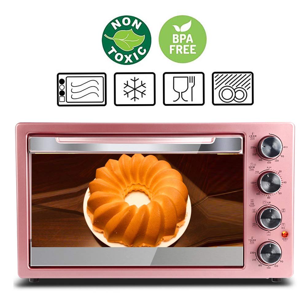 ZEMSY 2 Pack Silicone Round Cake pan European Grade Non-Stick Bakeware For Jello, Bread, Gelatin, Cakes pans 8-10Inch