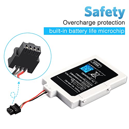 Xahpower Battery Replacement Rechargeable Battery Pack for Wii U Gamepad, 3600 mAh Battery for Nintendo Wii U Gamepad Remote Controller
