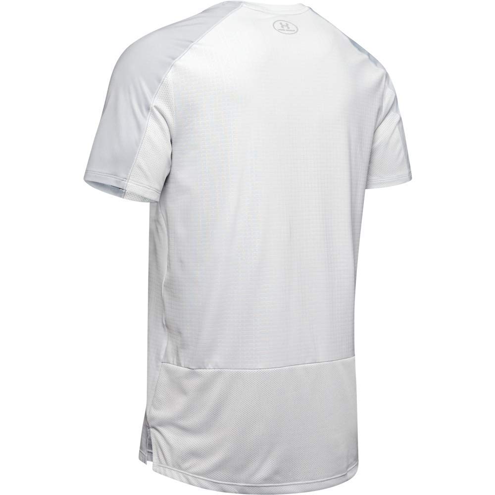 Under Armour Men's UA MK-1 Emboss Short Sleeve SM Gray