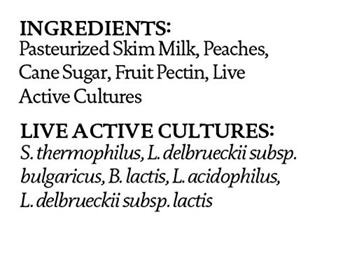siggi's Icelandic Strained Nonfat Yogurt, Peach, 5.3 oz. Single Serve Cup – Thick, Protein-Rich Yogurt Snack