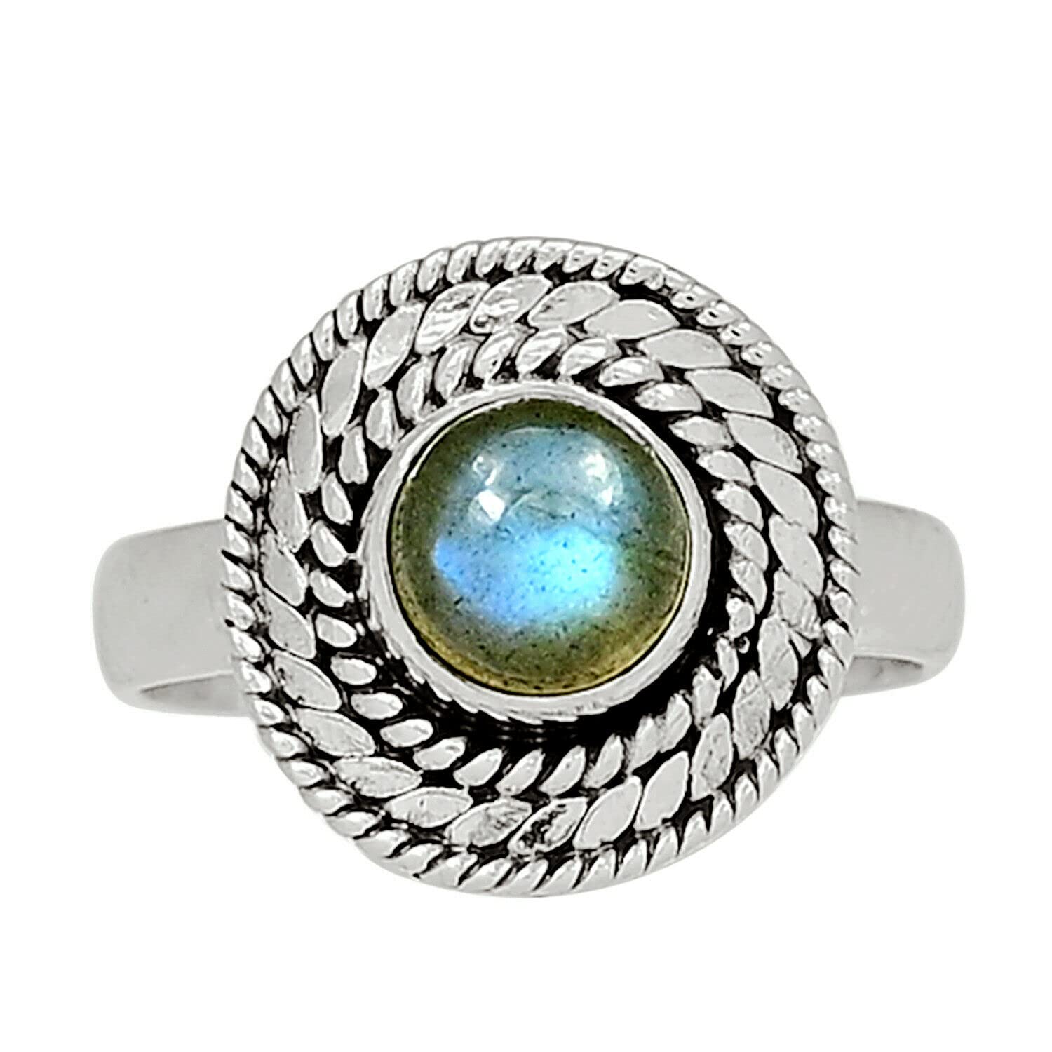 Xtremegems Labradorite 925 Sterling Silver Ring Jewelry s.8 ALLR-6057
