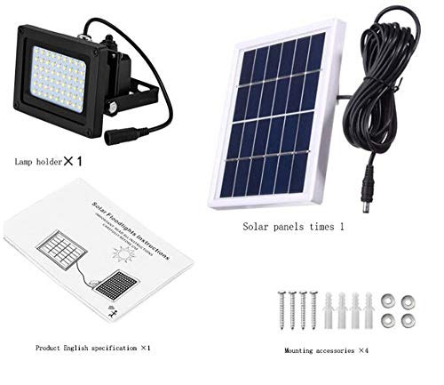 WYZBD Solar LED floodlight Waterproof Outdoor Garden Lights Home Lighting,Warm White,2200mah