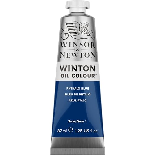 Winsor & Newton Winton Oil Color, 37ml (1.25-oz) Tube, Phthalo Blue