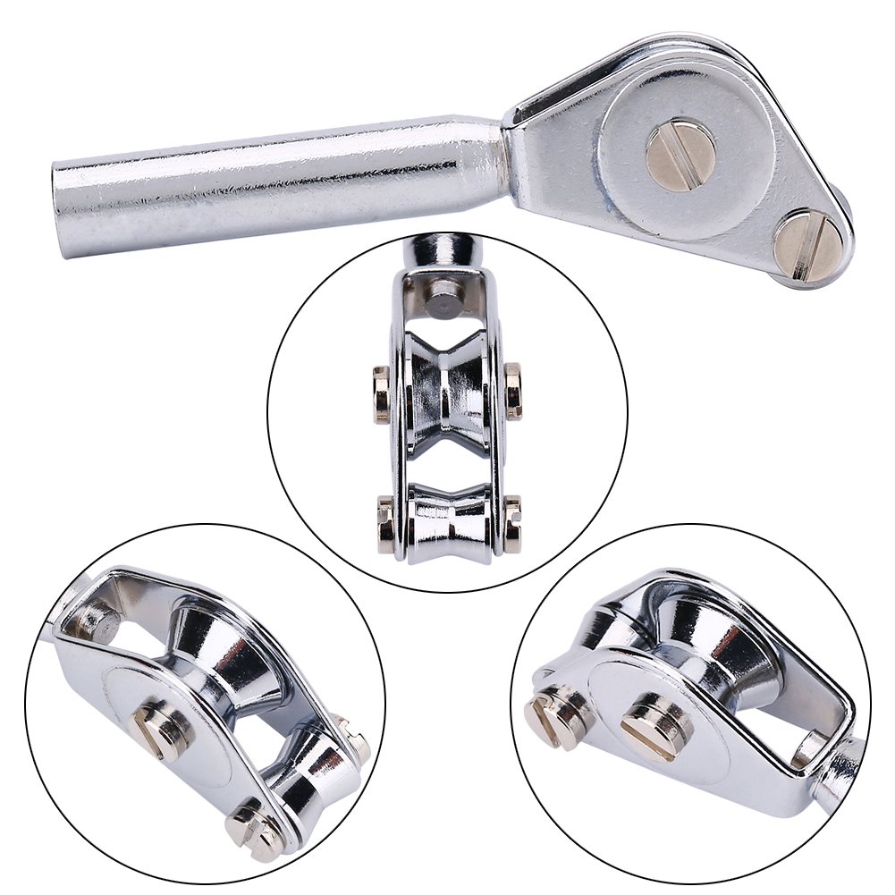 VGEBY Fishing Rod Tip-top Double Roller 5/6/7/8mm Inner Diameter for Boat Fishing Trolling (5#) Roller Rod Tip Fishing Rod Roller Tip Fishing Rod Roller Tip Fishing Rod Roller Tip