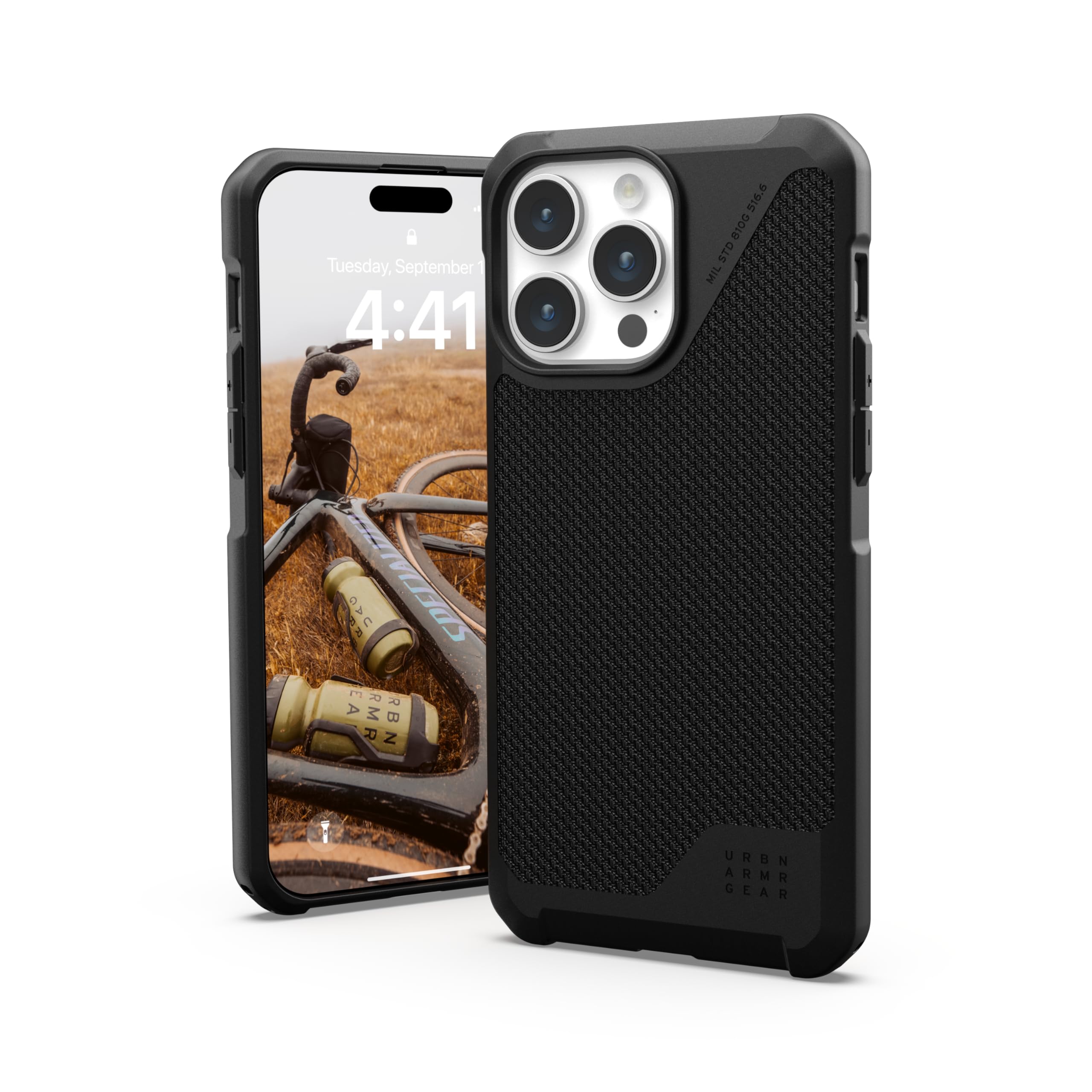 URBAN ARMOR GEAR UAG Case [Updated Ver.] Compatible with iPhone 15 Pro Max Case 6.7" Metropolis LT Kevlar Olive Built-in Magnet Compatible with MagSafe Charging Rugged Military Grade Protective Cover