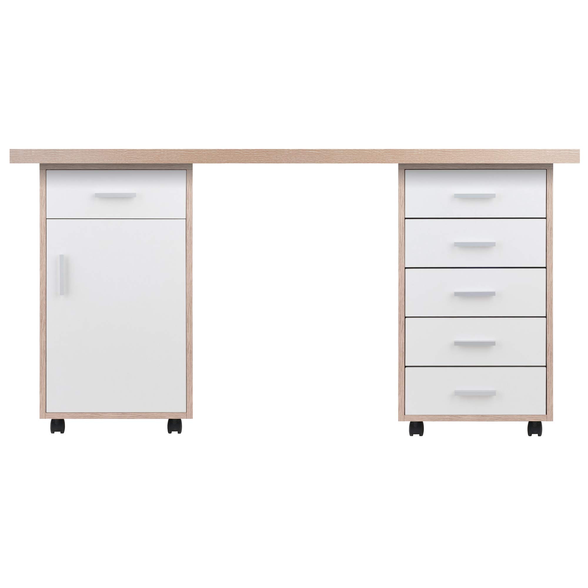 Winsome Wood Kenner Desk set, Reclaimed Wood