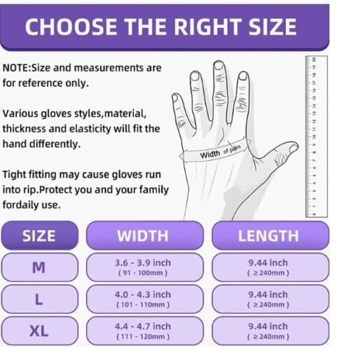 S&G Orange Nitrile Gloves | 100 Pcs | XL | Disposable Latex-Free 8Mil Thick Heavy Duty Powder-Free for Mechanics, Industrial