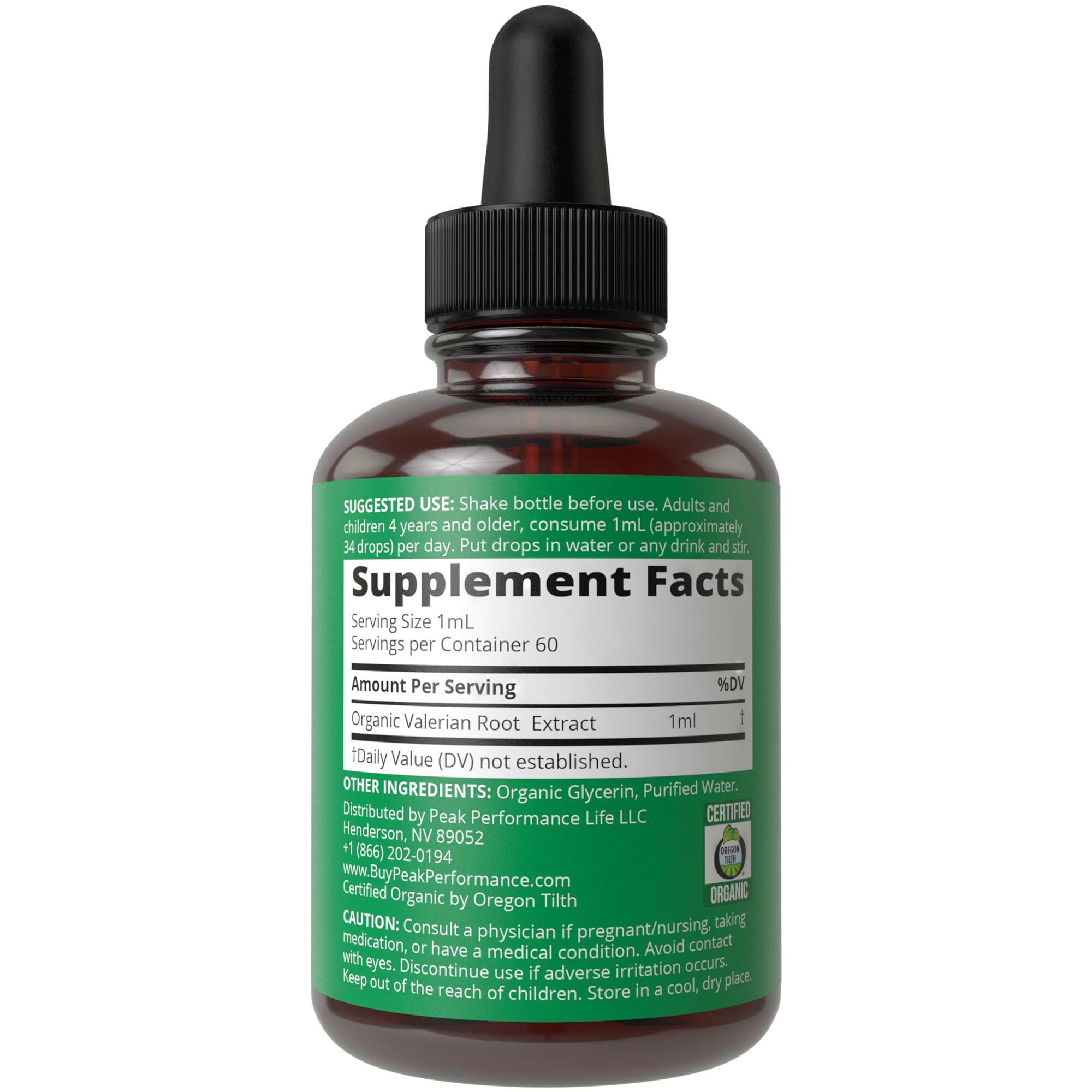 USDA Organic Valerian Root Liquid Drops Supplement. Vegan Extract Tincture for Relaxation, Sleep, Calm. Great Alternative to Valerian Capsules. Zero Sugar, Gluten Free Supplements for Women and Men