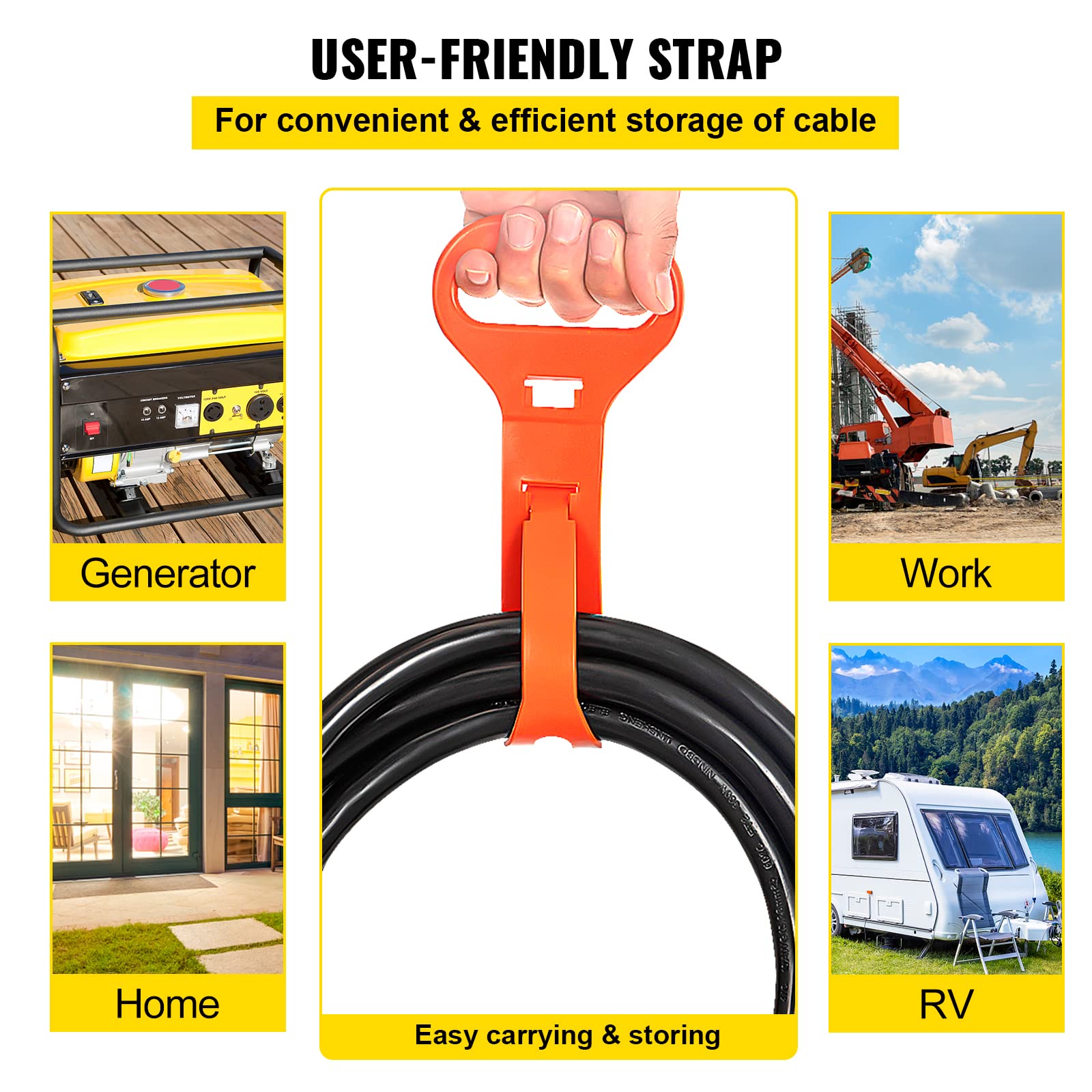 Welding Extension Cord 25ft 40AMP 6-50P/6-50R 8/3 Heavy Duty Welding Cord 8AWG 250V for MIG,Lincoln,Plasma,Miller,TIG