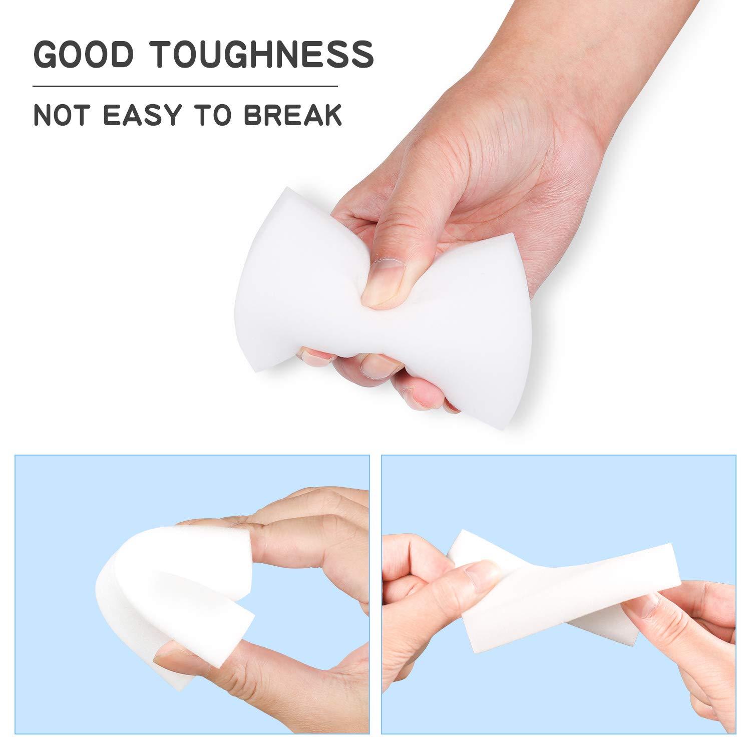 Trendbox 50 Pack Melamine Sponges Magic Cleaning Sponges in Bulk Melamine Foam for Dishes Eraser Sponges for Cleaning