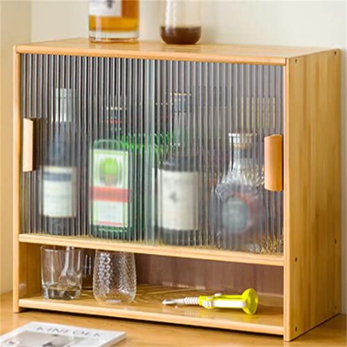 YASEZ Cup Storage Cabinet Tea Set Display Cabinet Kitchen Cup Rack Tableware Storage Cabinet