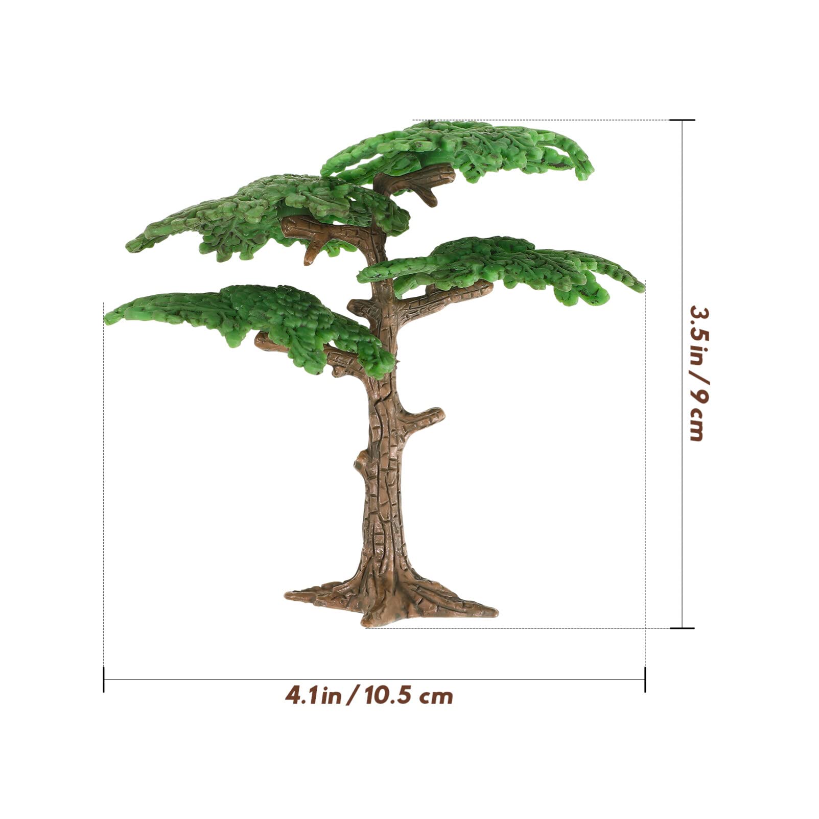 Toddmomy Model Pine Trees, 3Pcs Model Train Trees Miniature Trees Artificial Pine Tree Mini Pine Tree Toys Fake Plants for DIY Scenery Craft Project Sand Table Models