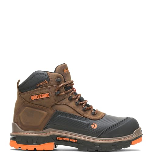 Wolverine men's Overpass Mid Cm Work Boot, Summer Brown, 12 X-Wide