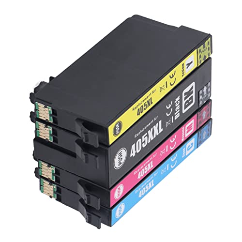 YEmirth 4PCS Ink Cartridge Smooth Output BK C M Y Printer Ink Cartridge Set for Workforce Pro WF 3820DWF