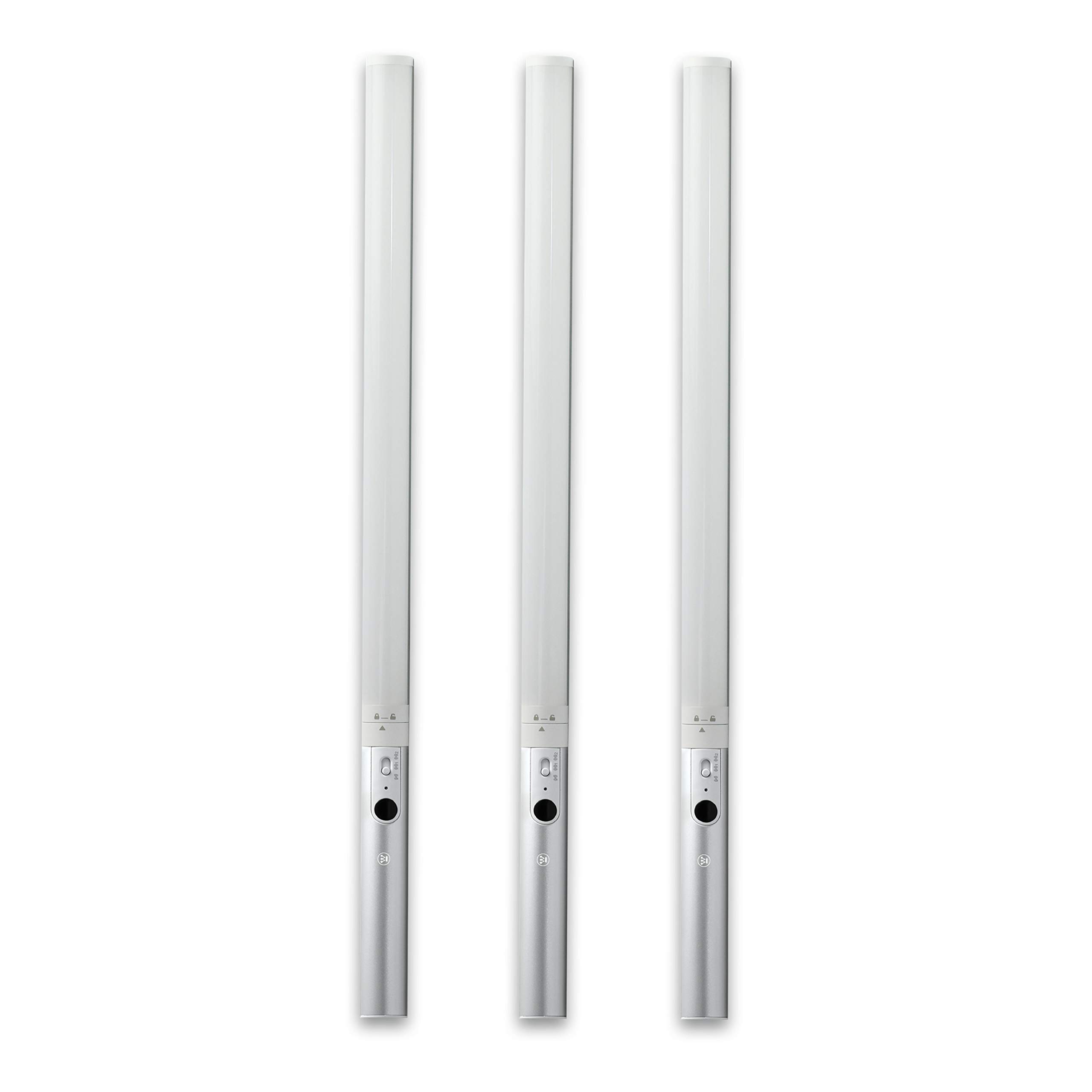 Westinghouse Rechargeable 3-Pack 17.8” LED Wireless Wave Activated Light Bar – Ideal for Under Cabinet Lighting - Touchless Activation and Dimmable – Link up to 10 Light Bars - Installs in Minutes