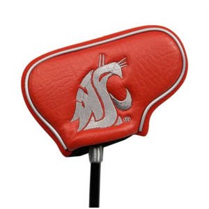 Team Golf NCAA Washington State Cougars Golf Blade Putter Cover Golf Club Blade Putter Headcover, Fits Most Blade Putters, Scotty Cameron, Taylormade, Odyssey, Titleist, Ping, Callaway