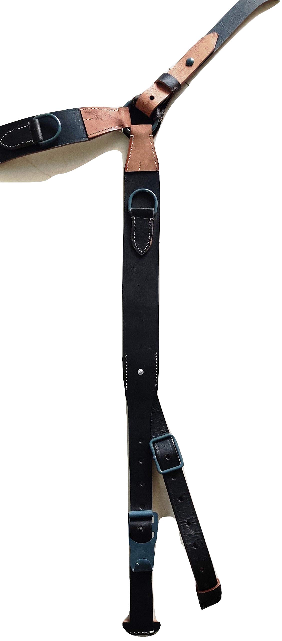 Warcraft Exports ww1 | ww2 German Black Leather Y Straps Suspender – WWII WWI German gear | ww1 ww2 german uniform