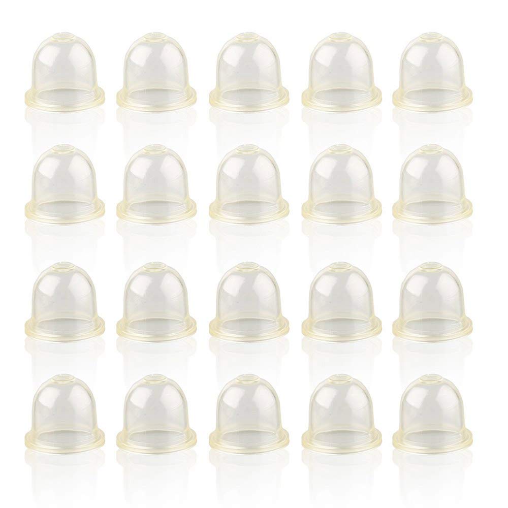 Trolleyshop Replace Homelite Echo Ryobi Zama Poulan Primer Gas Fuel Bulb Pump Bulbs 0057003 0057004 0058001 Echo 12538108660 Hometile A01195A Pack of 20pcs