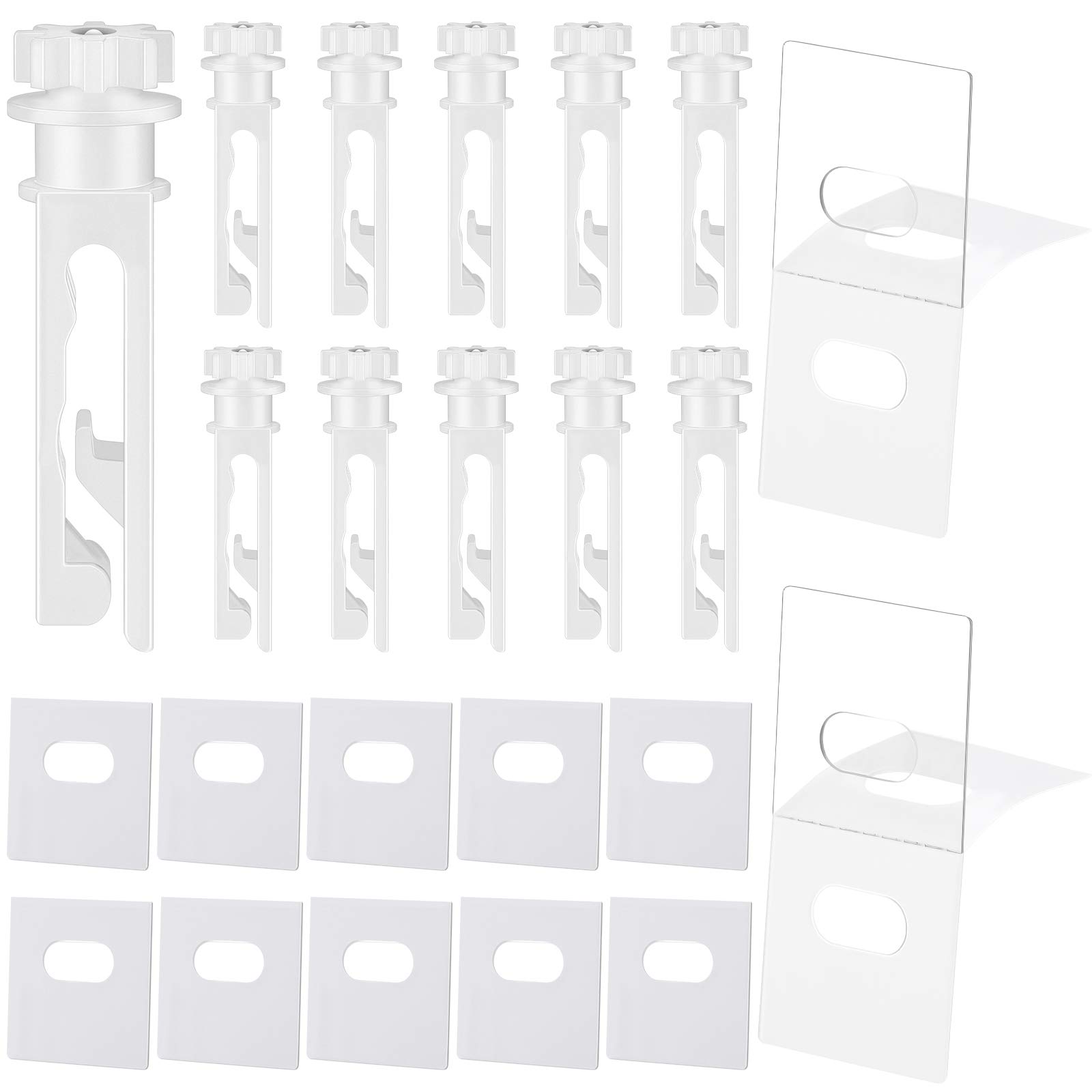 Vertical Blind Repair Tabs and Vertical Blind Stem Replacement Window Blind for Broken and Missing Vertical Blinds Repairing (50 Pieces)