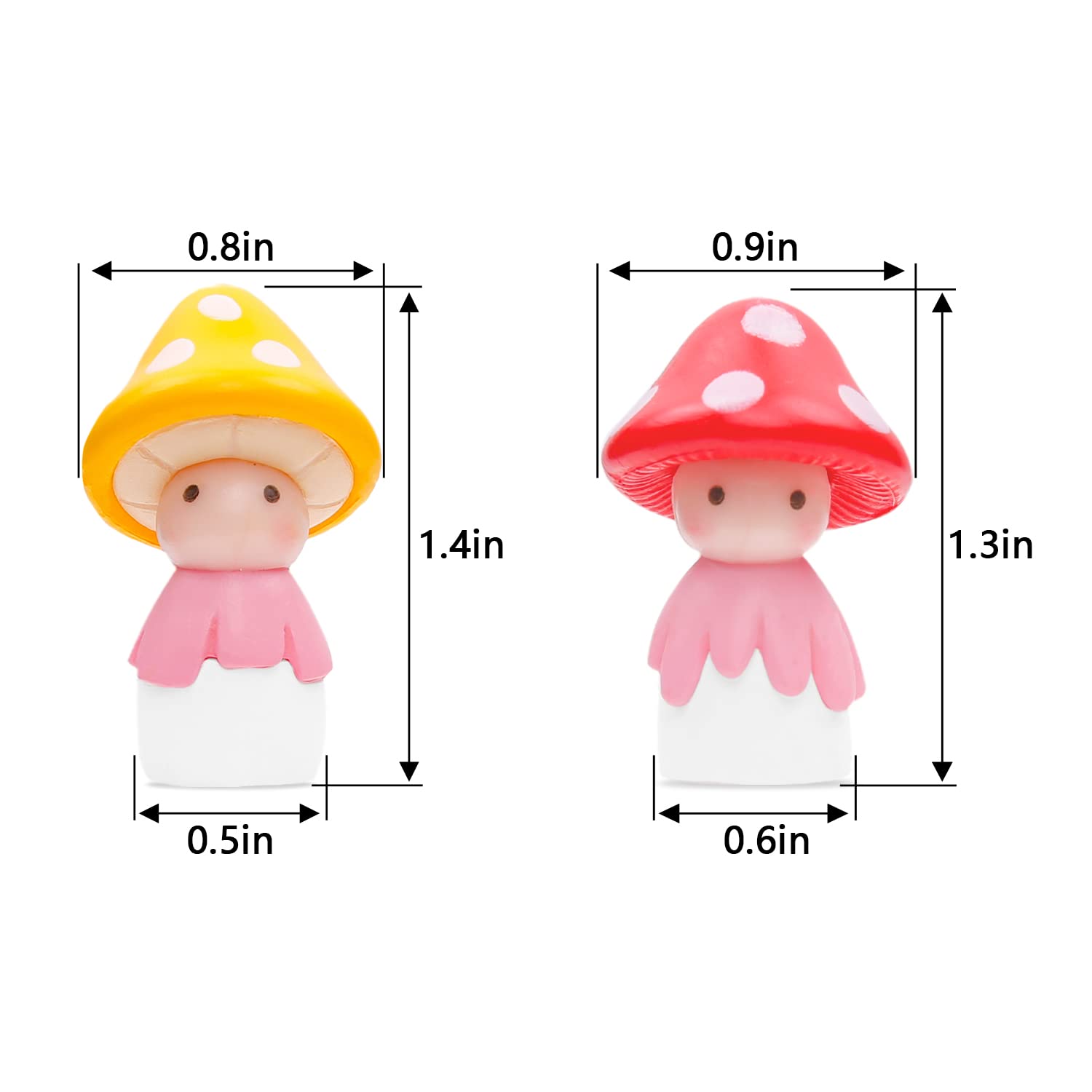 YGMONER Mini Bunny Frigurines Dashboard Decorations Pumpkin Ghost Rabbit Car Interior Decor Pack of 5 Cute Decoration for Vehicle Room Cake Topper (Bunny)