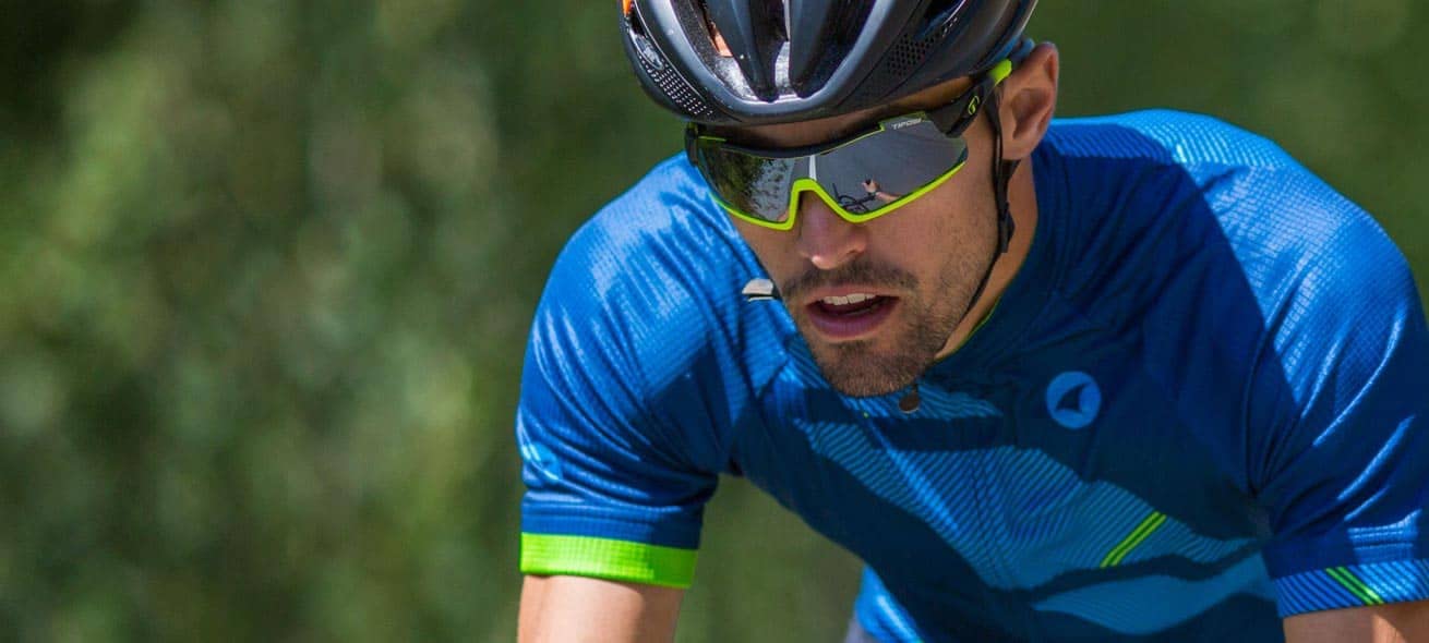 Tifosi Davos Cycling Sunglasses Crystal Black w/Enliven Bike lens