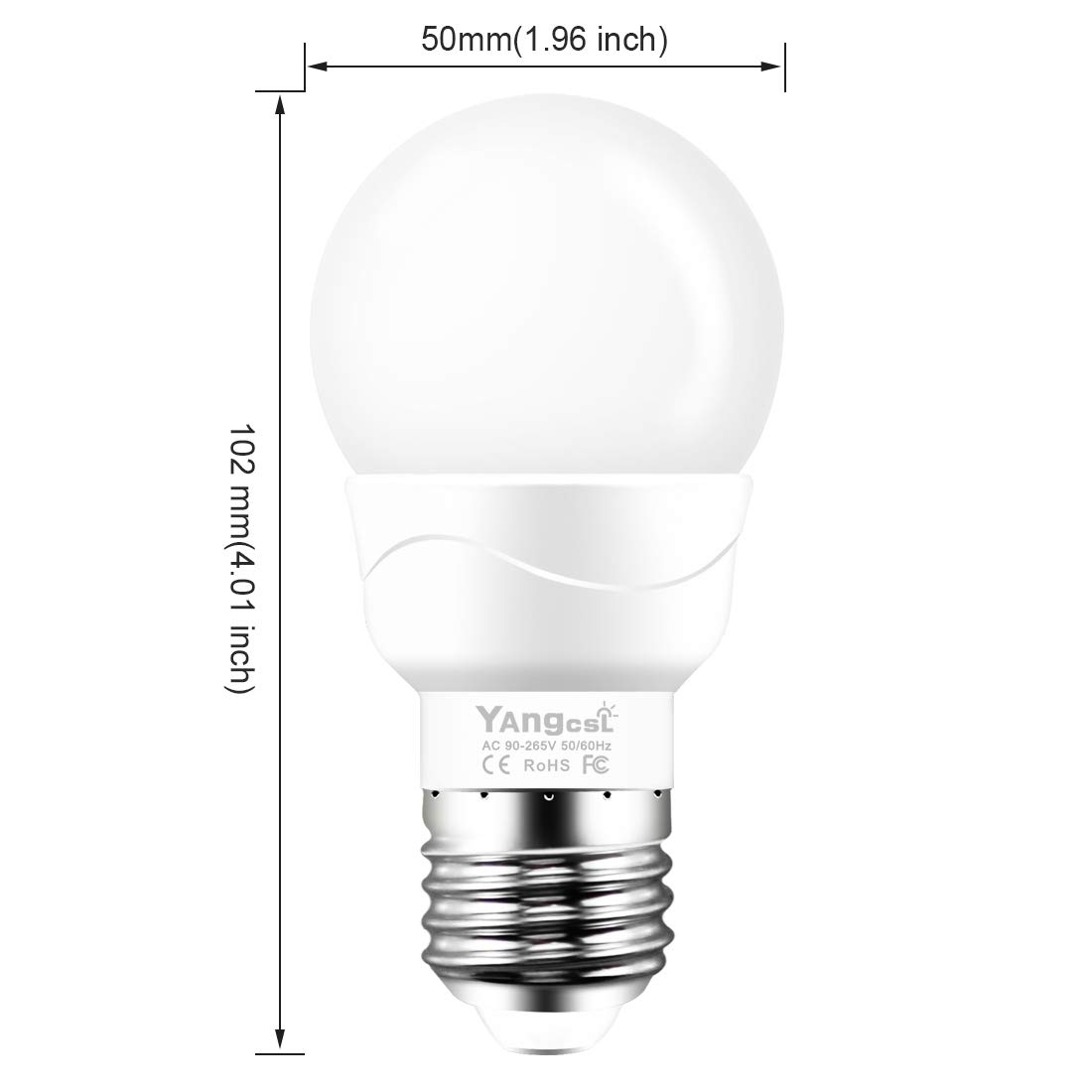 Yangcsl LED Light Bulbs 40W Equivalent, RGB Color Changing Light Bulb with Remote Control, E26 Base, Pack of 10