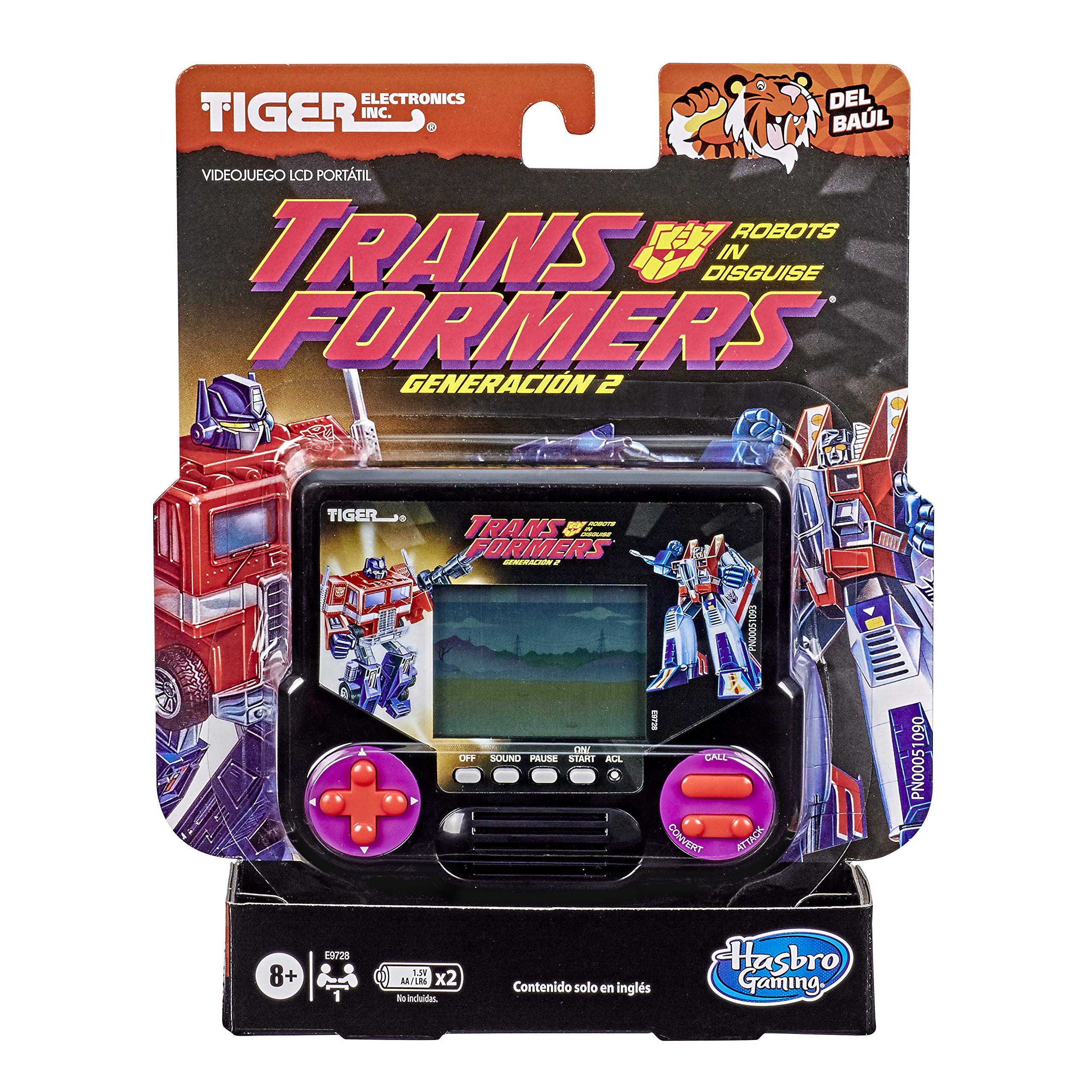 Tiger Electronics Transformers Robots in Disguise Generation 2 Electronic LCD Video Game Retro-Inspired 1 Player Handheld Game Ages 8 and Up