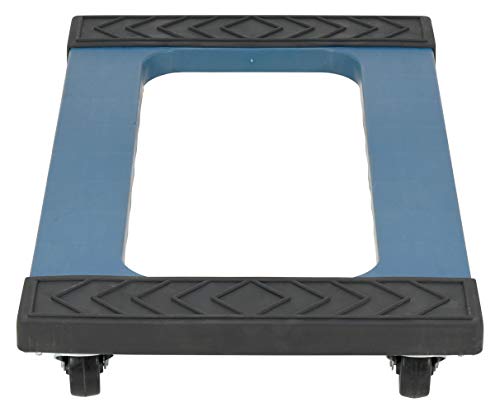 Vestil PDOC-1830 Plastic Dolly Rubber End, 1000 lbs Capacity, 30" Length x 18" Width x 5-1/2" Height Deck