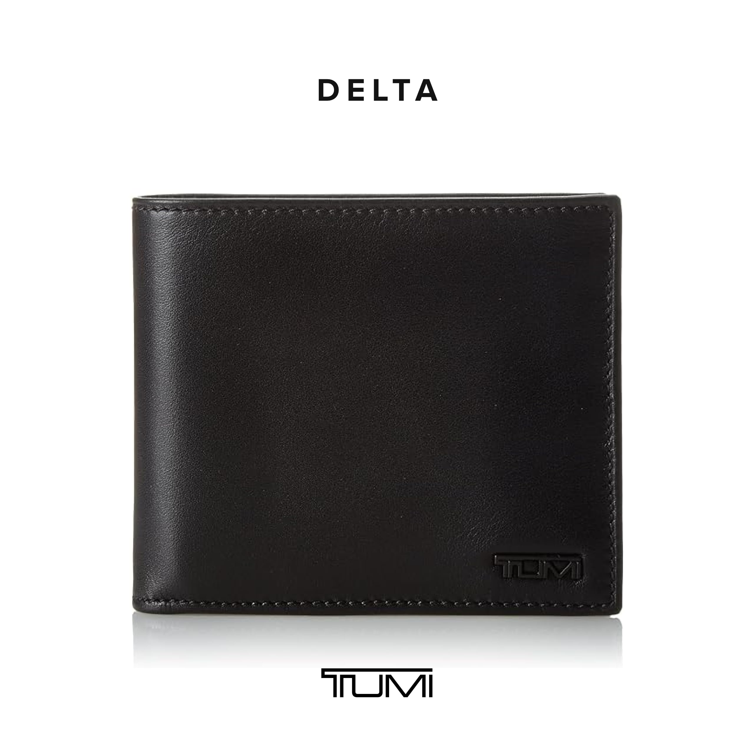 TUMI - Delta Global Center Flip Passcase Wallet with RFID ID Lock for Men - Black