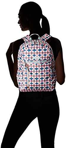 Vera Bradley Women's Lighten Up Study Hall Backpack, Water Geo, One Size