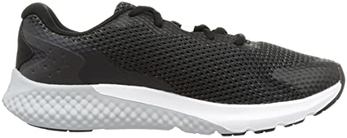 Under Armour Men's Charged Rogue 3 4E Running Shoe, (002) Black/Mod Gray/White, 8