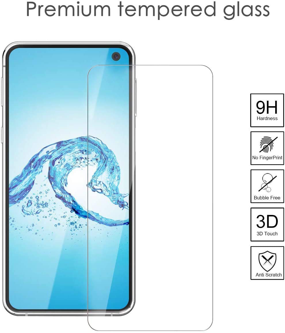 Vancold Samsung Galaxy S10e Screen Protector, 5.8 inch (3 Pack) HD Clear Tempered Glass Screen Protector for Samsung Galaxy S10E 2019