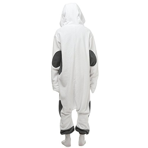 TSMY Halloween Costume Adult Unisex Baymax Onesie Pajamas White Large