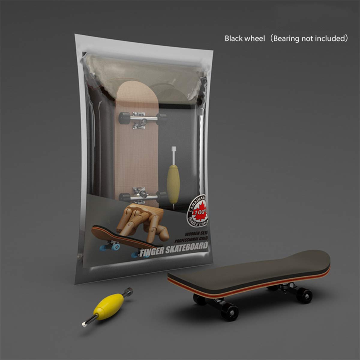 WANGYUMI Finger Skateboard Wooden Fingerboard Toy Professional Stents Finger Skate Set