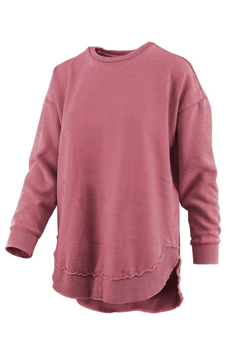 Women's Vintage Poncho Fleece Pullover (Medium, Royal)