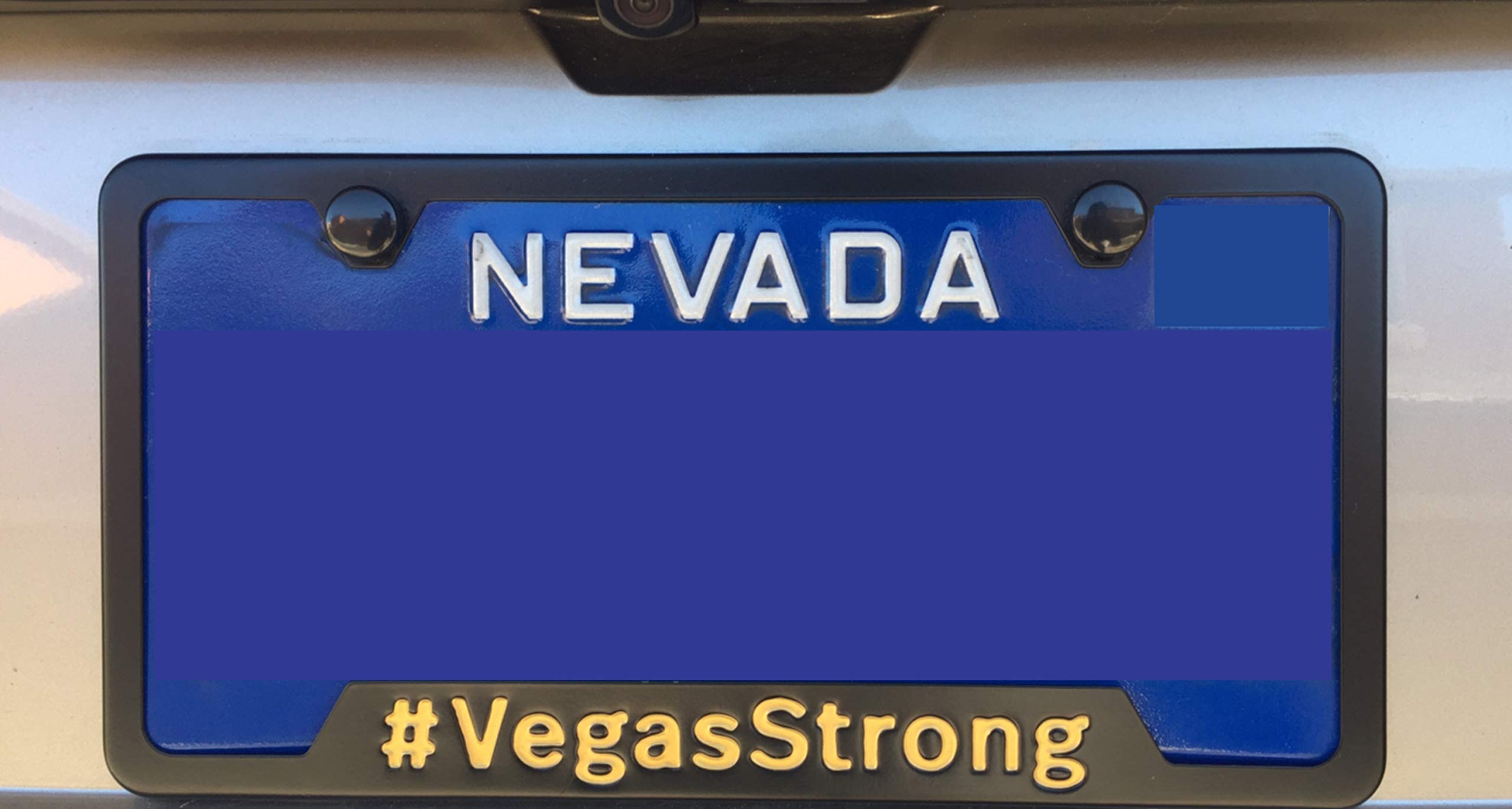 Vegas Strong License Plate Frame - Las Vegas License Plate Protector - Vegas Golden Knights Colors