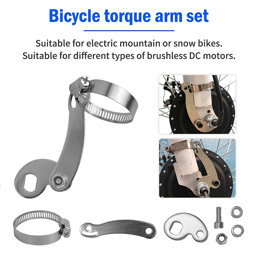 通用 E-bicke Accessories Torque Arm, 2 Sets M14 Torque Arm Universal for Electric Bicycle E-Bike Front or Rear Motor
