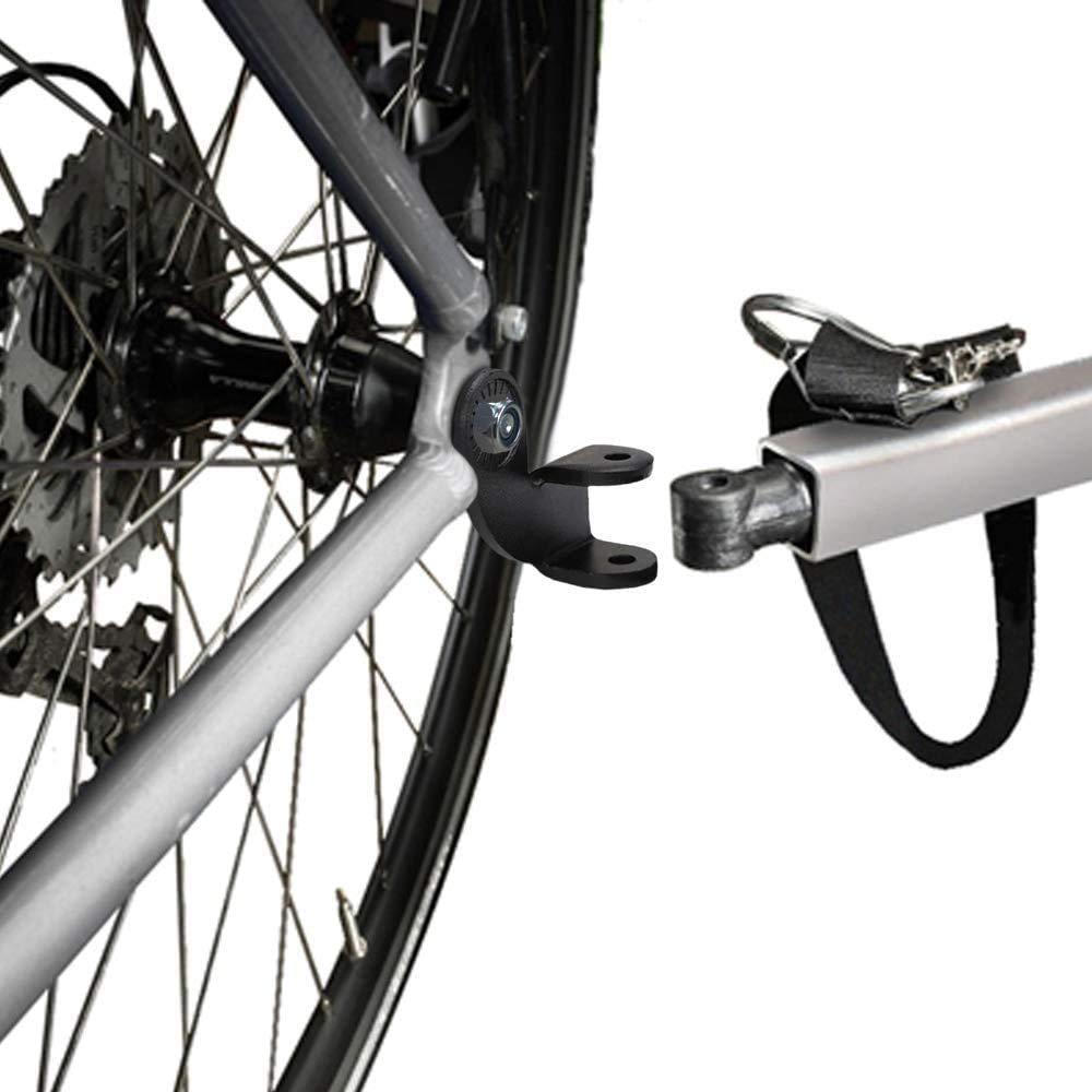Wellshine 2 Set Bike Trailer Hitch Bicycle Stainless Steel 12.2MM-Hitch Coupler Compatible with Burley Trailers Adapter Replacement Connector to Pets Stroller (90°Coupler)