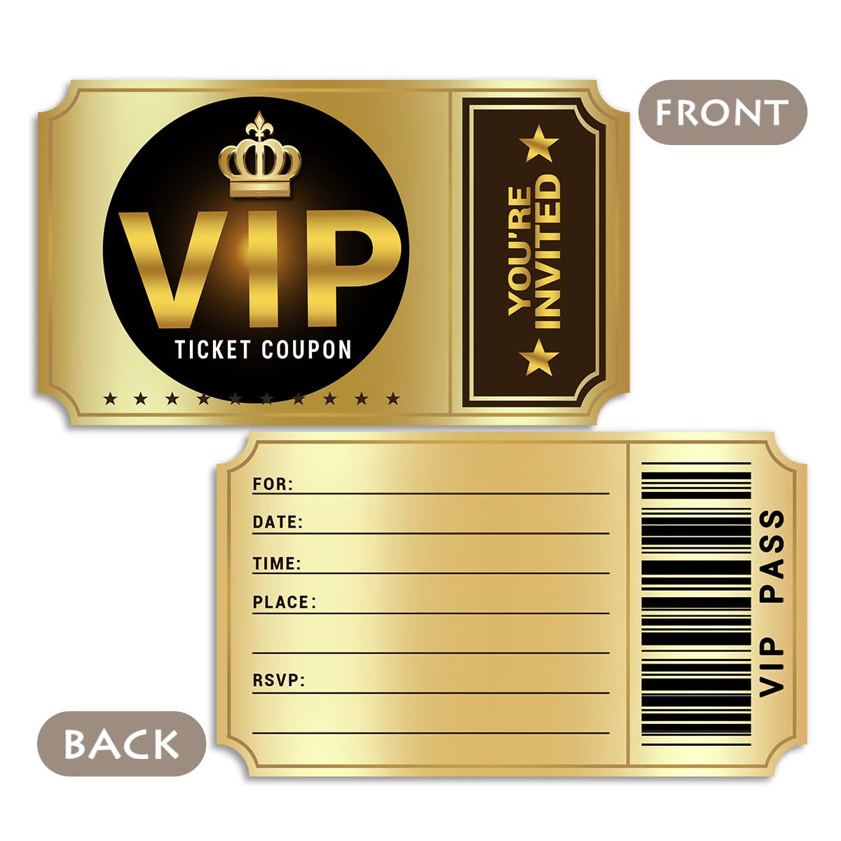 wuguimeii 20 Double-Sided Design Birthday Party Invitations with Envelopes,Movie VIP Party Invitations, Kids Birthday Invites, Theme Birthday Party Decorations