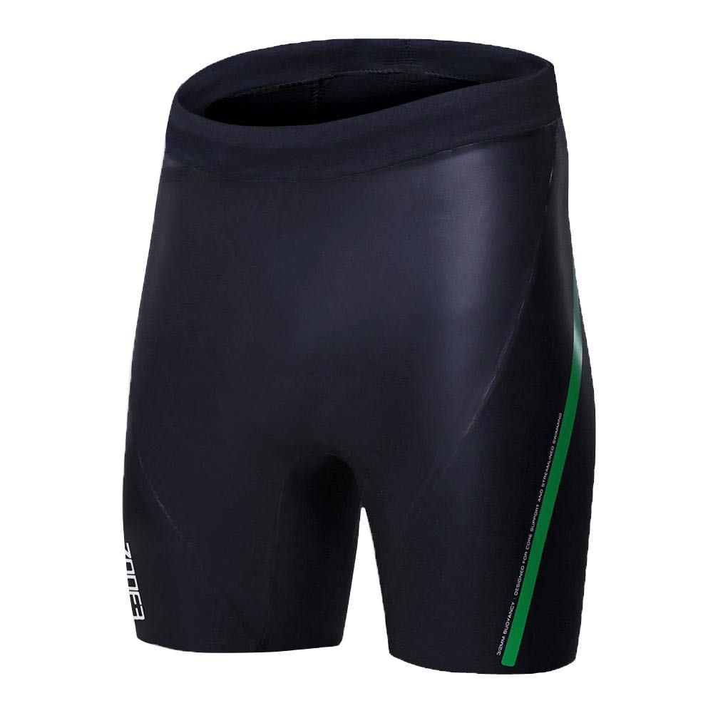 Zone3 Neoprene Buoyancy Shorts 'The Next Step' 3/2mm (Black/Green, Small
