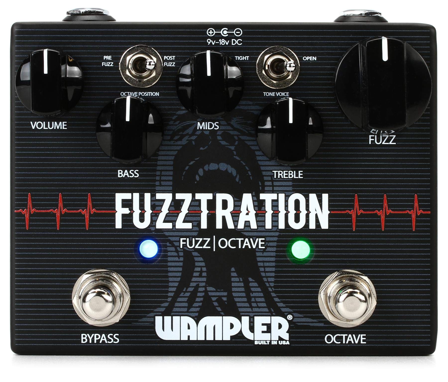 Wampler Fuzztration Fuzz & Octave Guitar Effects Pedal