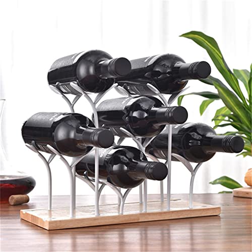 WENLII Iron Small Sapling Wine Rack Metal freestanding Kitchen Storage Rack Wine Cabinet Wine Rack