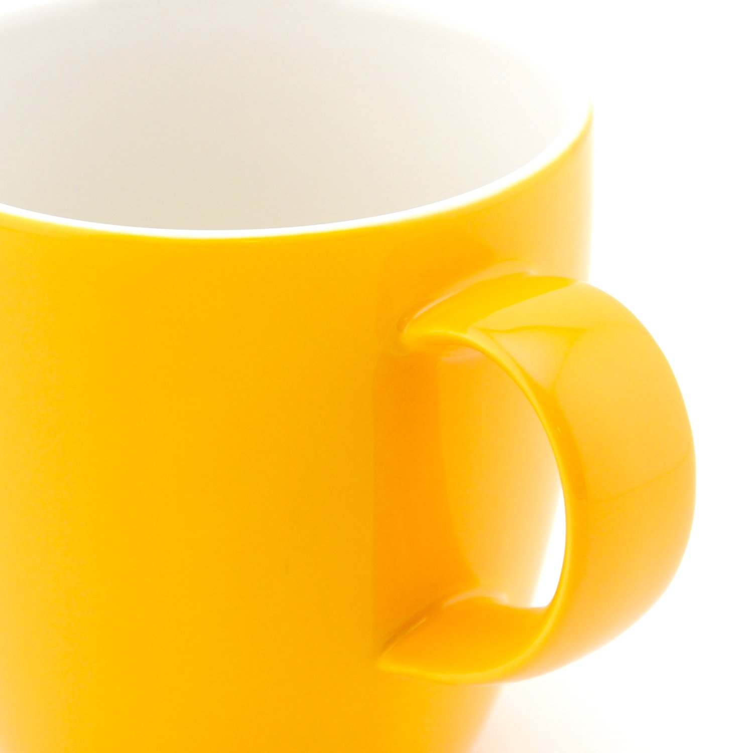 Uni Tea/Coffee Cup with handle 11 ounces (set of 4) - Mandarin