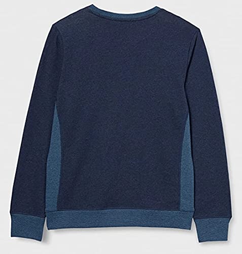Superdry Mens Orange Label Interest Crew Sweatshirt, Slim Fit, Crew Neckline Midnight Blue Grit Size M