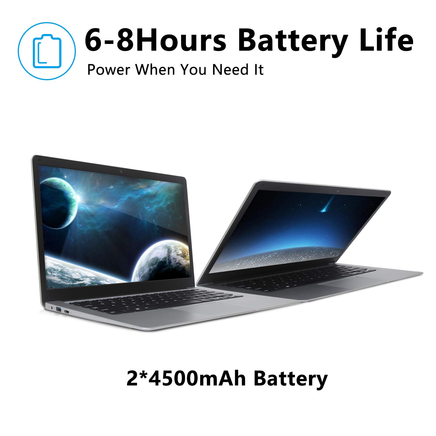 YITAOERA Laptop 14.1 inch Notebook Computer, IPS Display, 64-bit Quad-core celeron_j3455 Processor, 6GB RAM, 128GB SSD ROM, scalable 1TB SSD Solid State Drive,Windows 10 OS